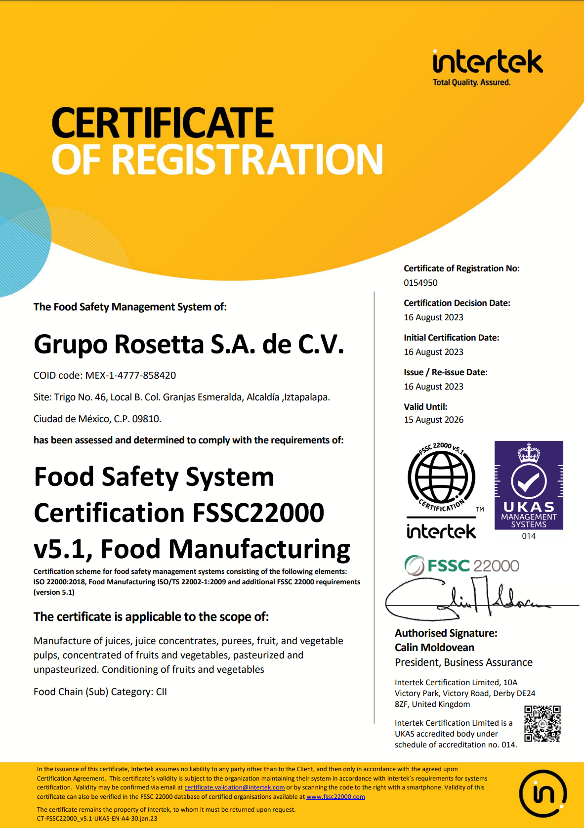 Laboratorio – Grupo Rosetta